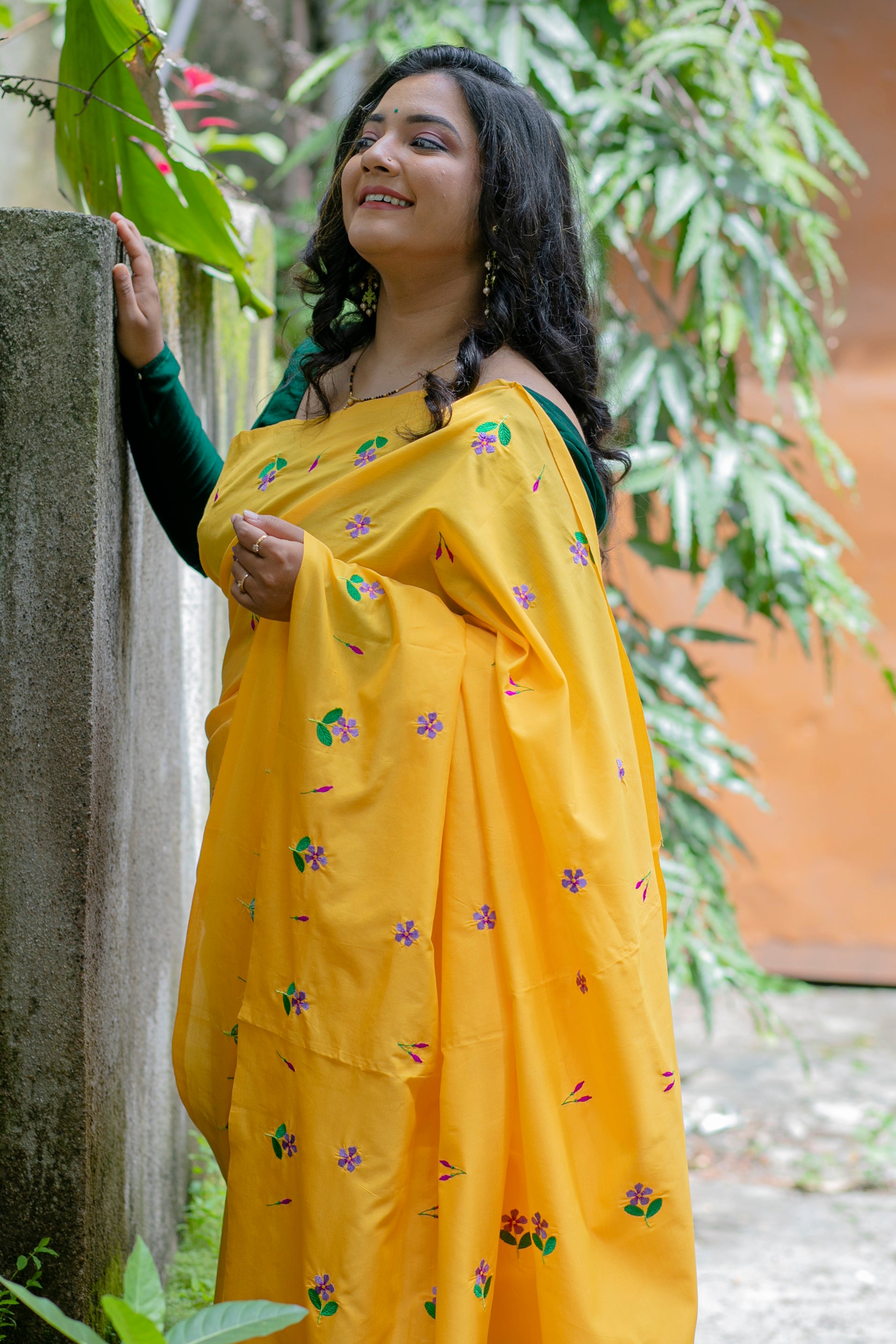 Sadafuli Saree - Turmeric Yellow – Anjor by Janhavi